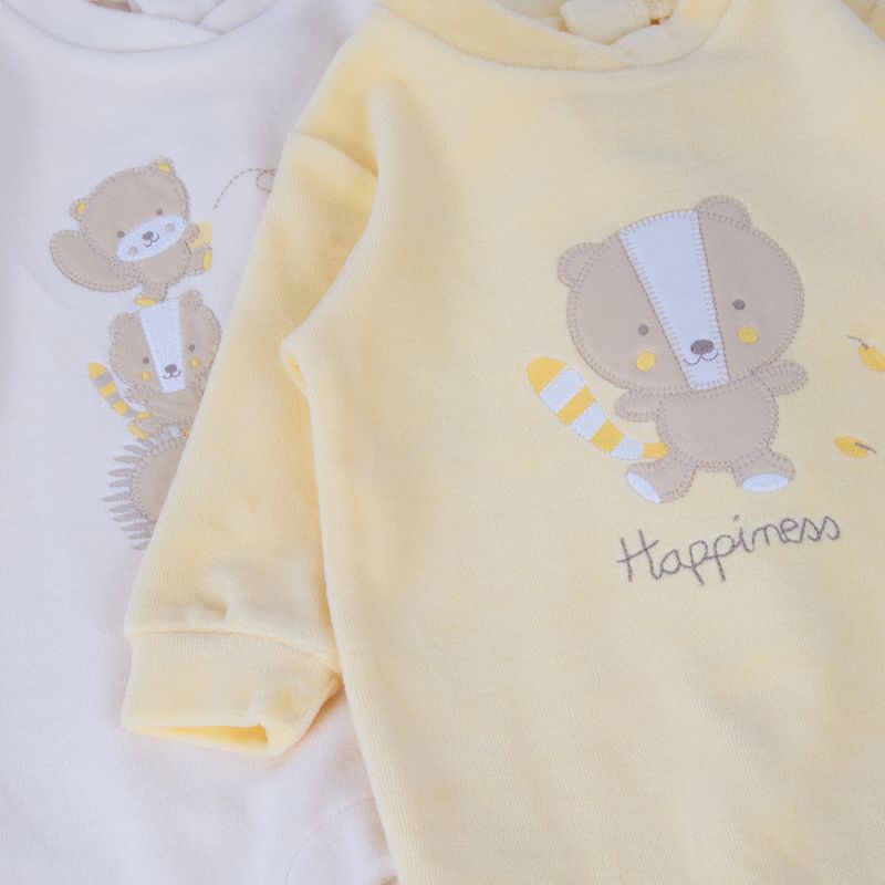 Pack 2 Pzas Osito Bebé Unisex Multicolor Pillin Tienda Online - Pillin